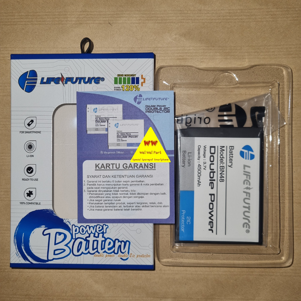 Jual Baterai LF Double Power ~ BN48 Xiaomi Redmi Note 2 Pro / Note 6 ...