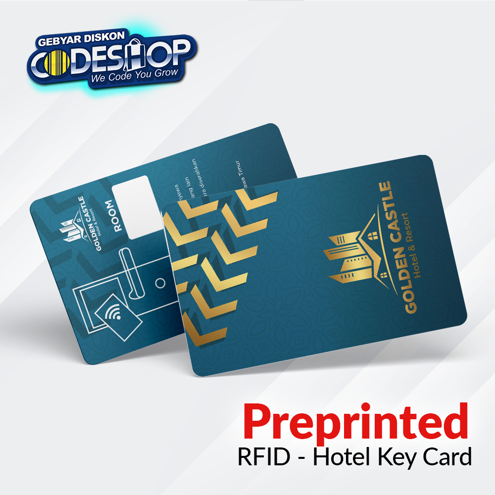 Jual Custom Preprinted ID Card Kartu Akses Hotel Pengunjung Tamu Parkir ...