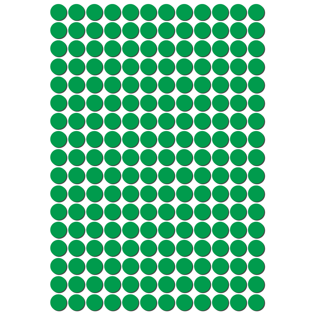 Jual Sticker stiker bulat satu warna 0.7cm / Sticker basic small circle ...