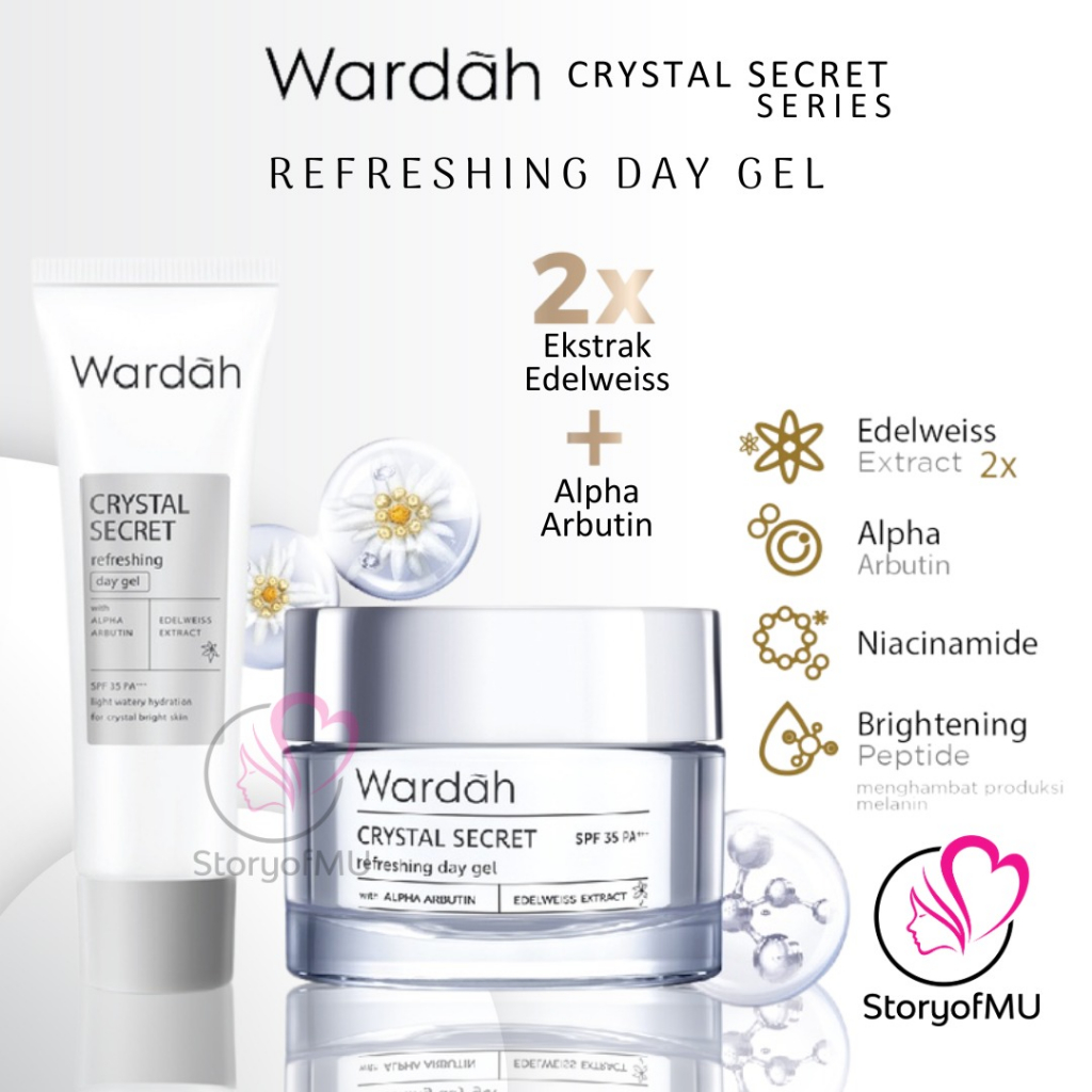 Jual WARDAH Crystal Secret - Refreshing Day Gel 15ml | 30 gr | Shopee ...