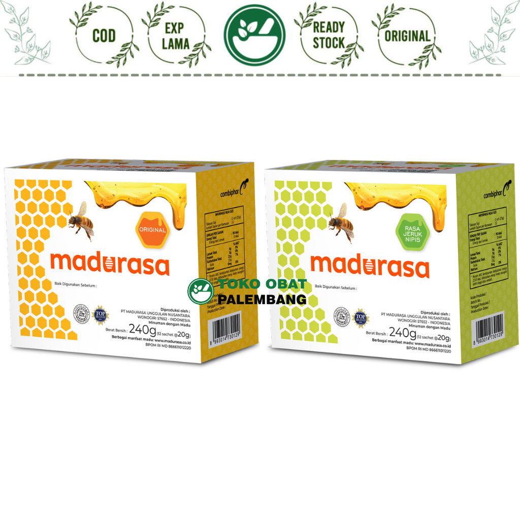 Jual MADURASA BEVERAGES WITH HONEY 12 sachet madu rasa ORIGINAL HONEY JERUK NIPIS | Shopee Indonesia