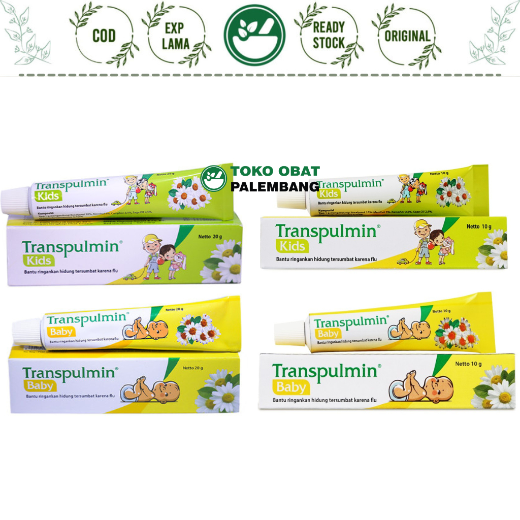 Jual TRANSPULMIN BABY KIDS 10GR 20GR BALSAM KRIM BAYI ANAK HIDUNG FLU ...