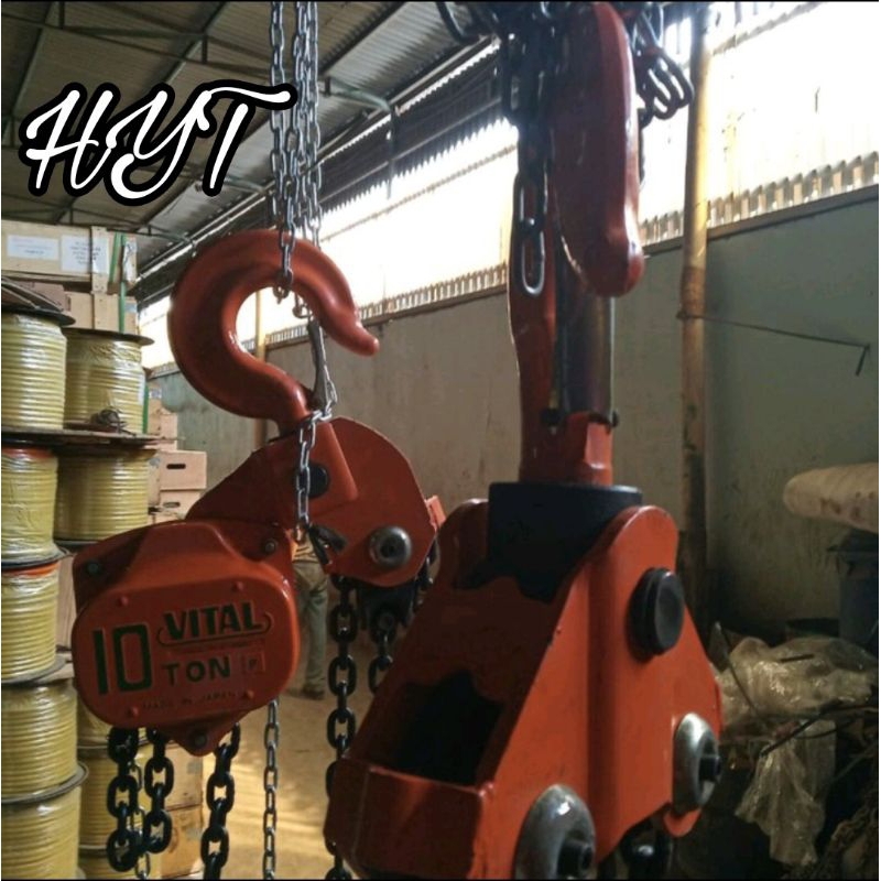 Jual Takel Chain Block 10 TON 12 METER VITAL made in Japan | Shopee ...