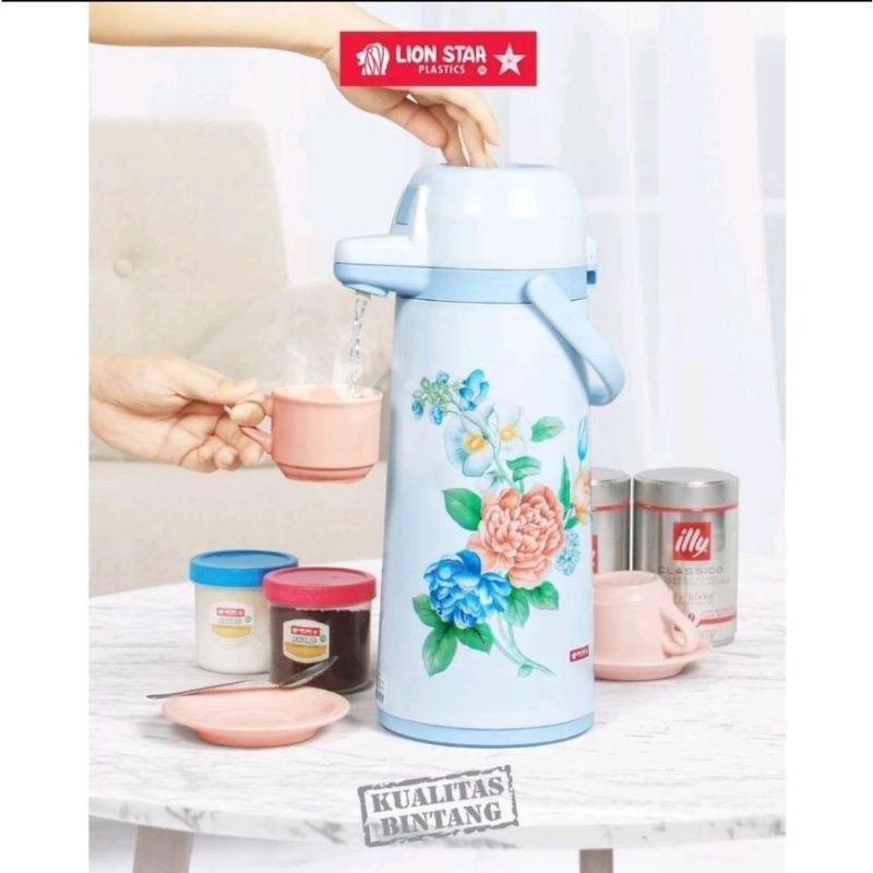 Jual Termos Air Panas Pompa Pencetan Lion Star 2 Liter | Shopee Indonesia