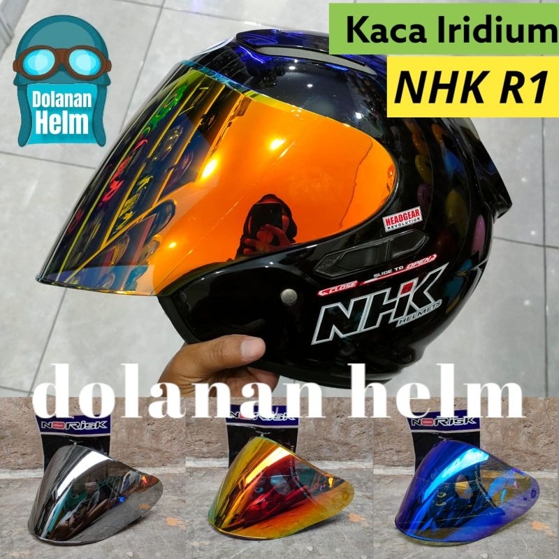 Jual Kaca Helm NHK R1 Kaca Visor Helmet Flat Venom Open Flat Datar NHK ...
