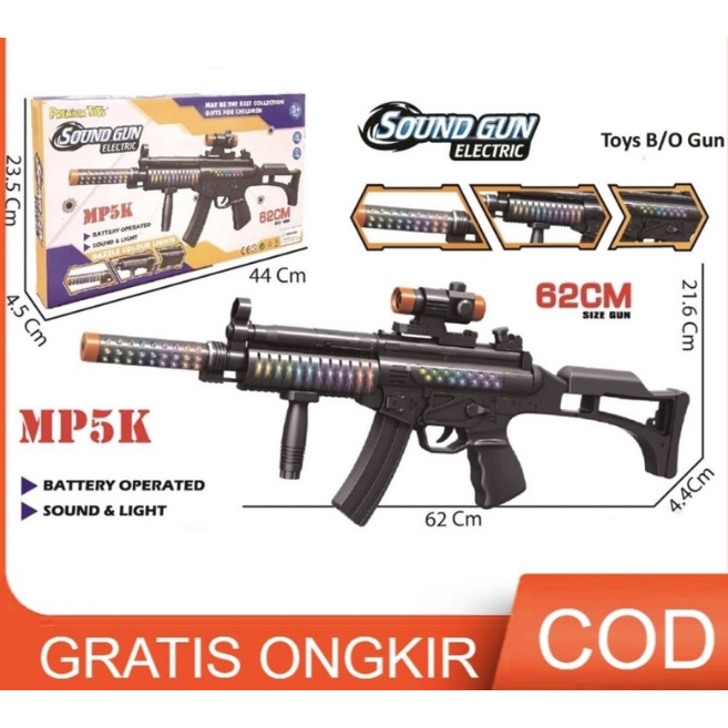 Jual Mainan Senjata Anak Sound Gun Electric Tembakan Pistol Laser ...