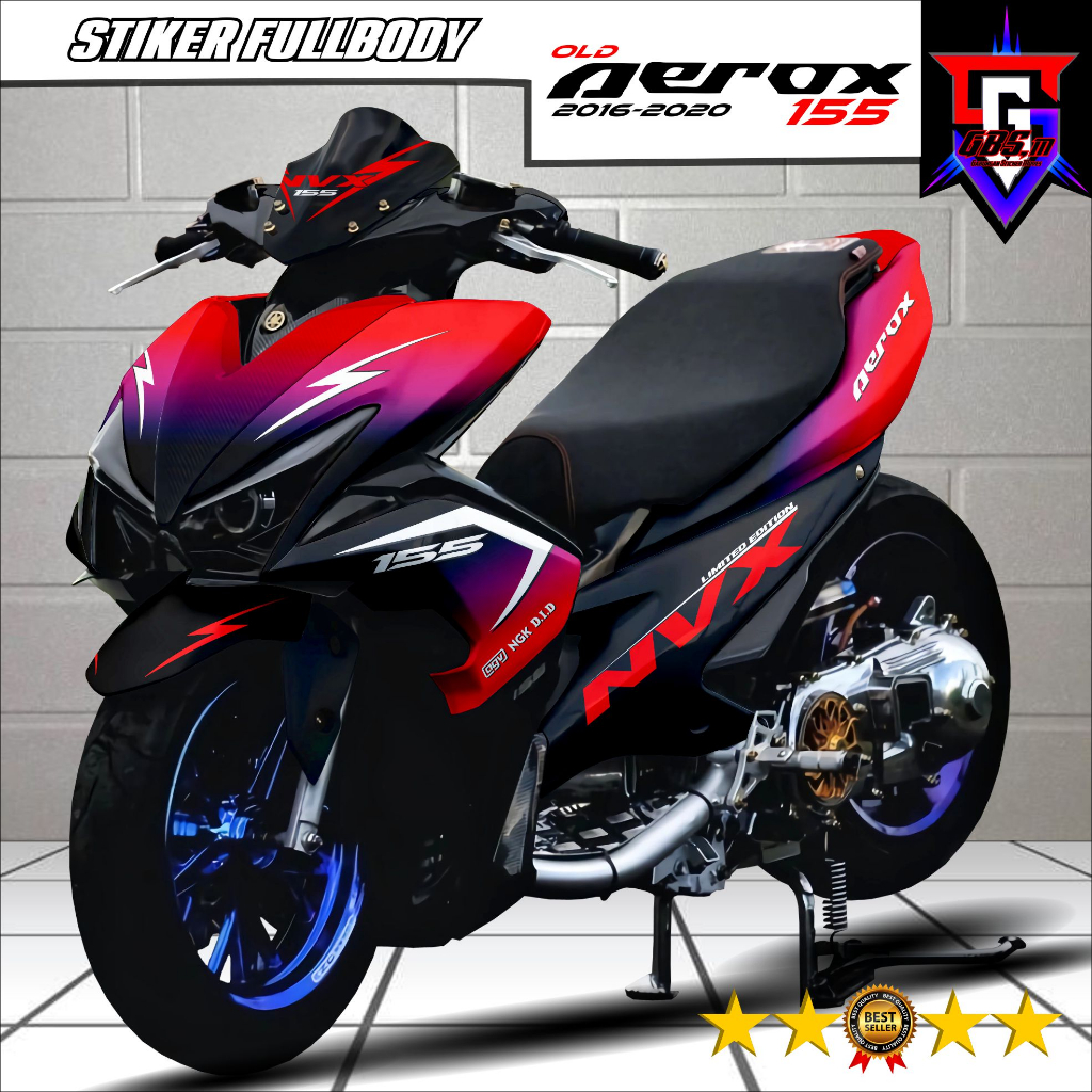 Jual TERBARU Decal Aerox Lama Stiker Decal Aerox 155 Old Full Body ...