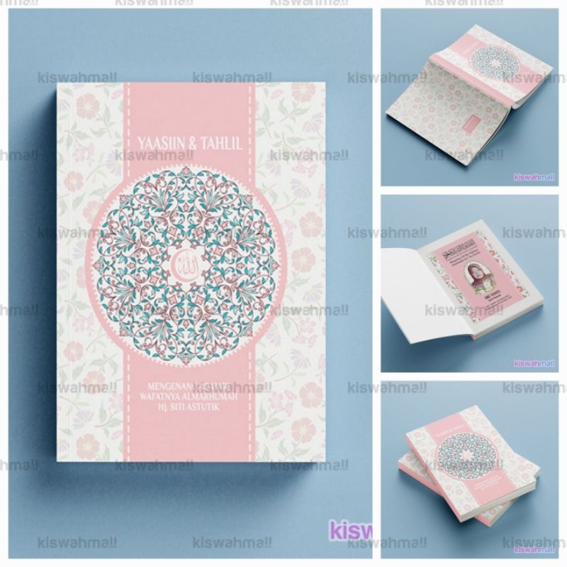 Jual Buku Yasin Softcover Desain Floral Cantik 128 Halaman HVS Free 1 ...