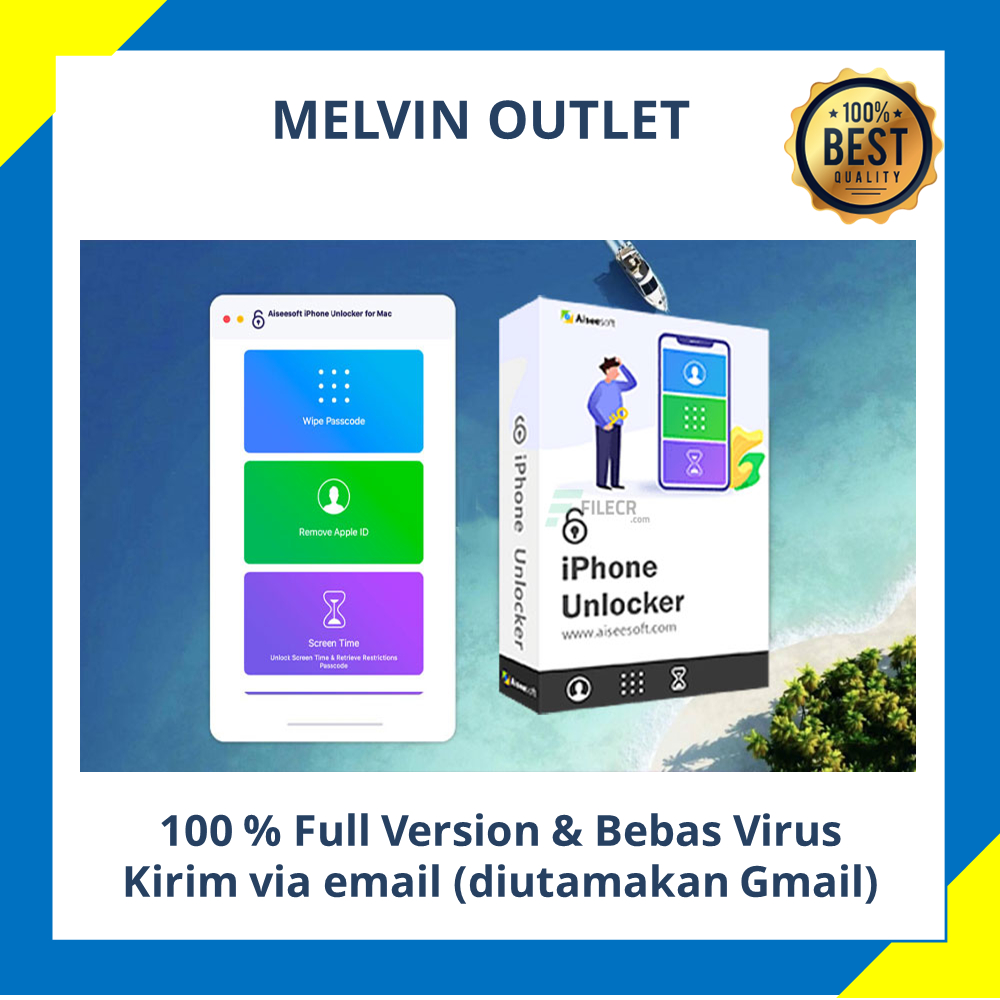 Jual Aiseesoft Iphone Unlocker Ios Iphone Passcode Reset Shopee