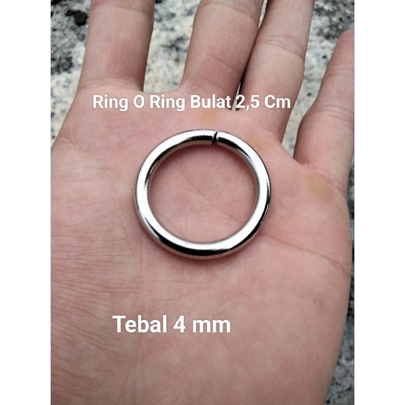 Jual Ring Bulat Ring O Bulat Besi 2,5 Cm Tebal 4 mm Ring O Bulat Besi Tebal | Shopee Indonesia