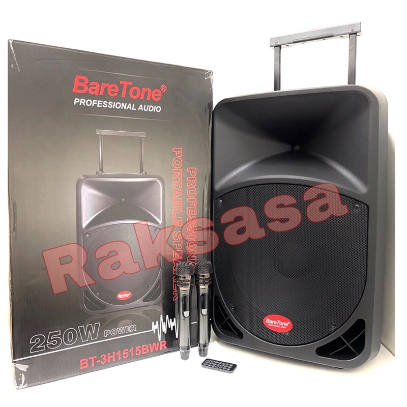 Jual BareTone Speaker Portable BT-3H1515BWR Speaker TWS Bluetooth 15 ...