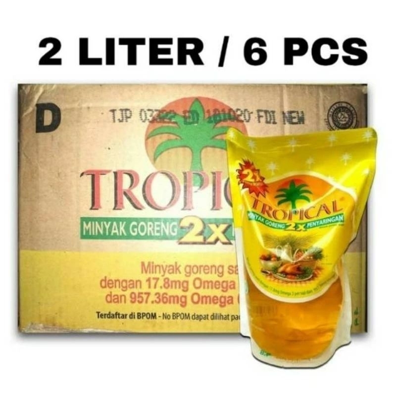 Jual Minyak Goreng Tropical Botol 2L EXP:2026 (6 Pcs x 2 Liter) | Shopee Indonesia