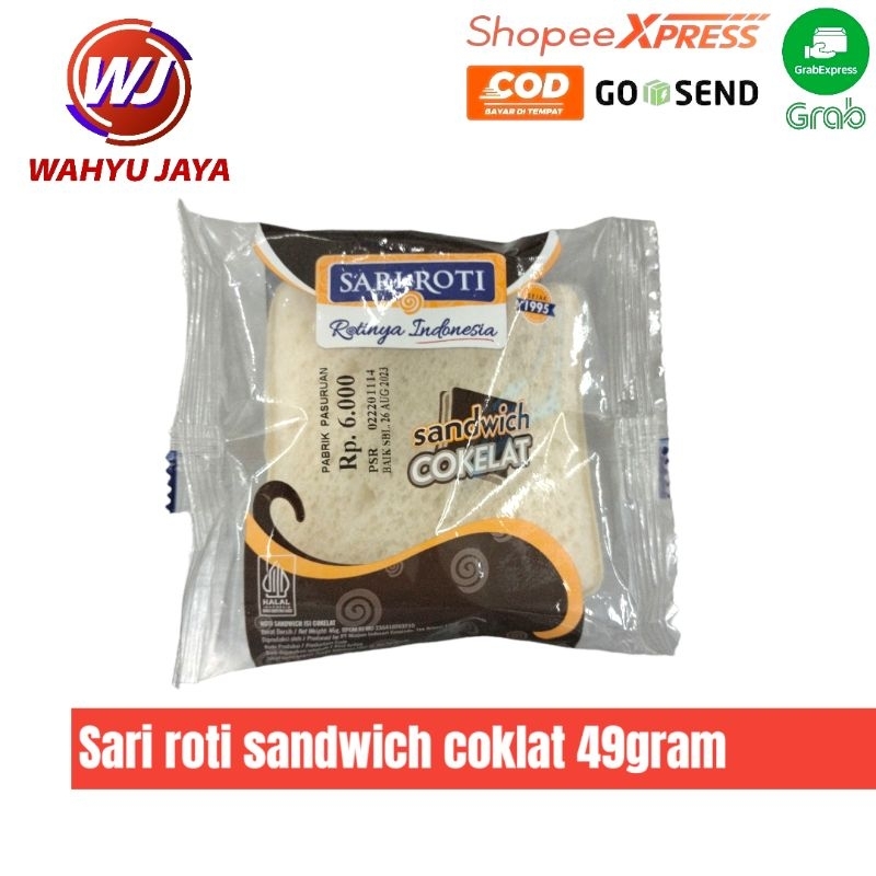 Jual sari roti sandwich coklat 49gram | Shopee Indonesia