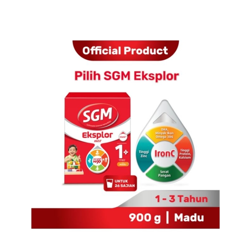 Jual Sgm Eksplor 1+ Pro-Gressmaxx Madu Susu Pertumbuhan 1-3 Tahun 900g ...