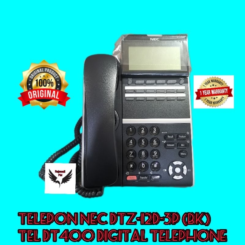 Jual Telepon Nec DTZ-12D-3P (BK) TEL DT400 Digital diganti dengan seri ...