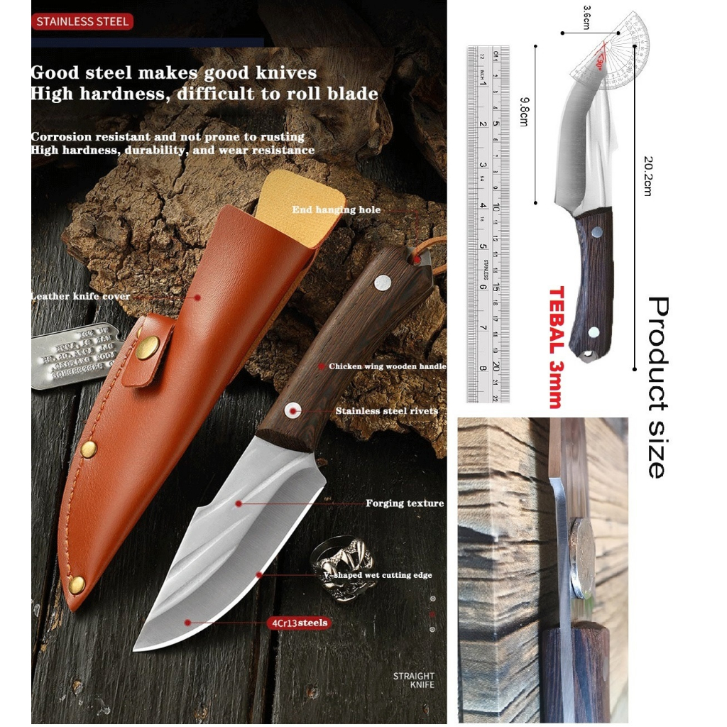Jual PISAU TULANG PISAU SURVIVAL PISAU CAMPING PISAU DAGING PISAU KOKI ...