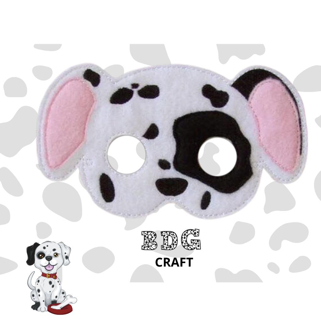 Jual ( BELI 4 FREE 1 ) TOPENG FLANEL MOTIF ANJING DALMATIAN HITAM PUTIH ...