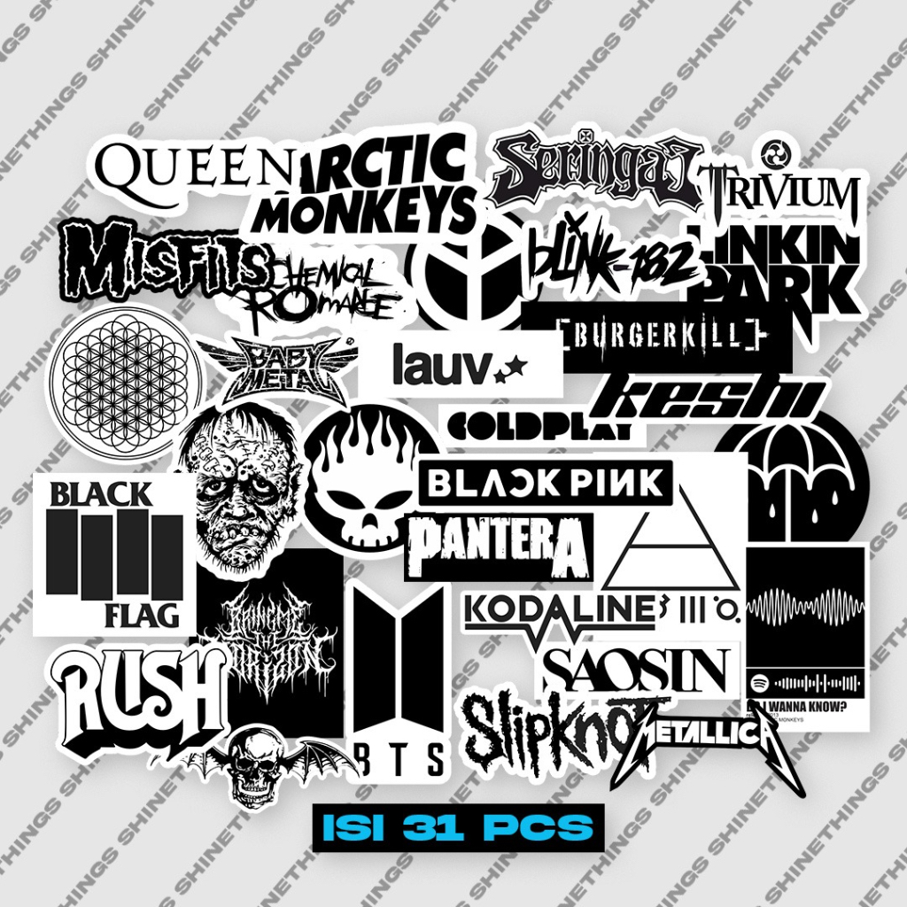 Jual stiker pack BRAND helm tumblr helmet music brand hype STICKER PACK ...