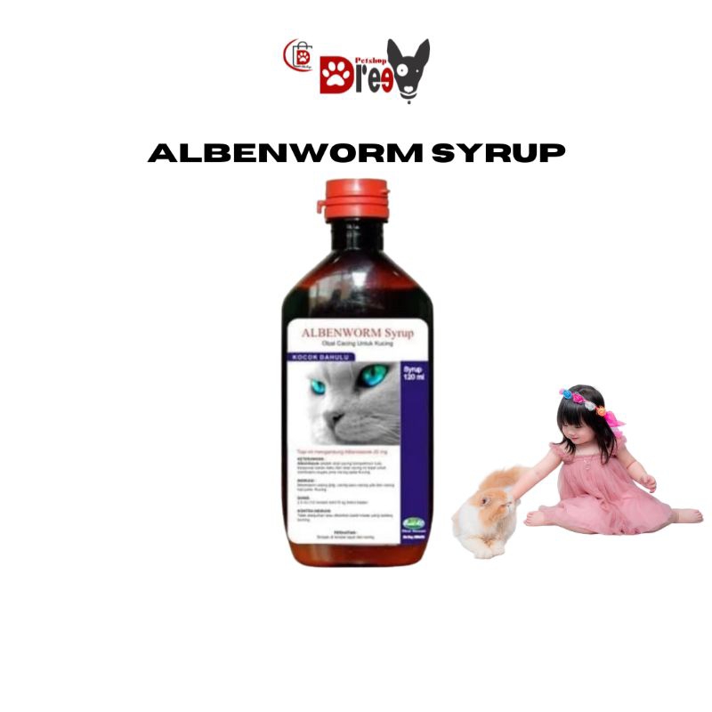 Jual ALBENWORM CAT SYRUP | Obat Cacing Kucing Sirup | Shopee Indonesia