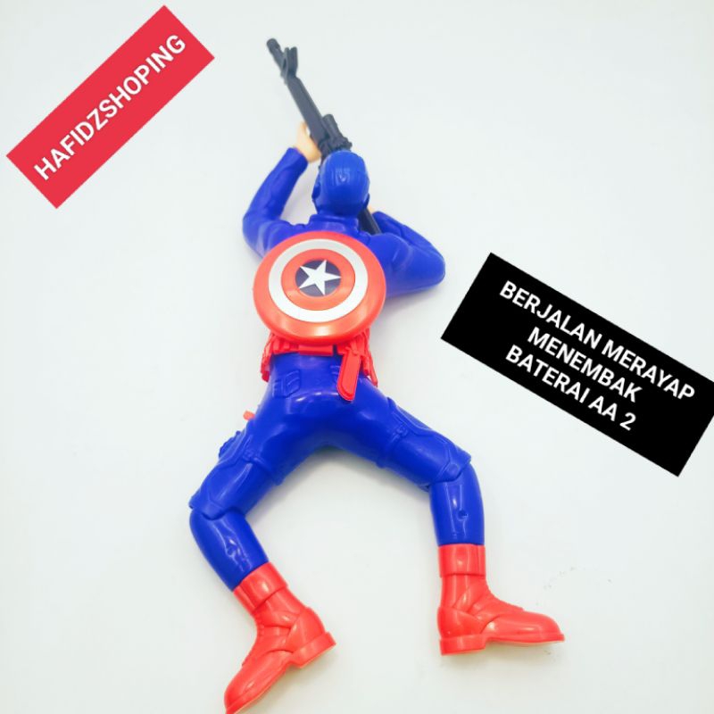 Jual Hafidzshoping Robot Berjalan Merayap Figure Superhero Captain ...