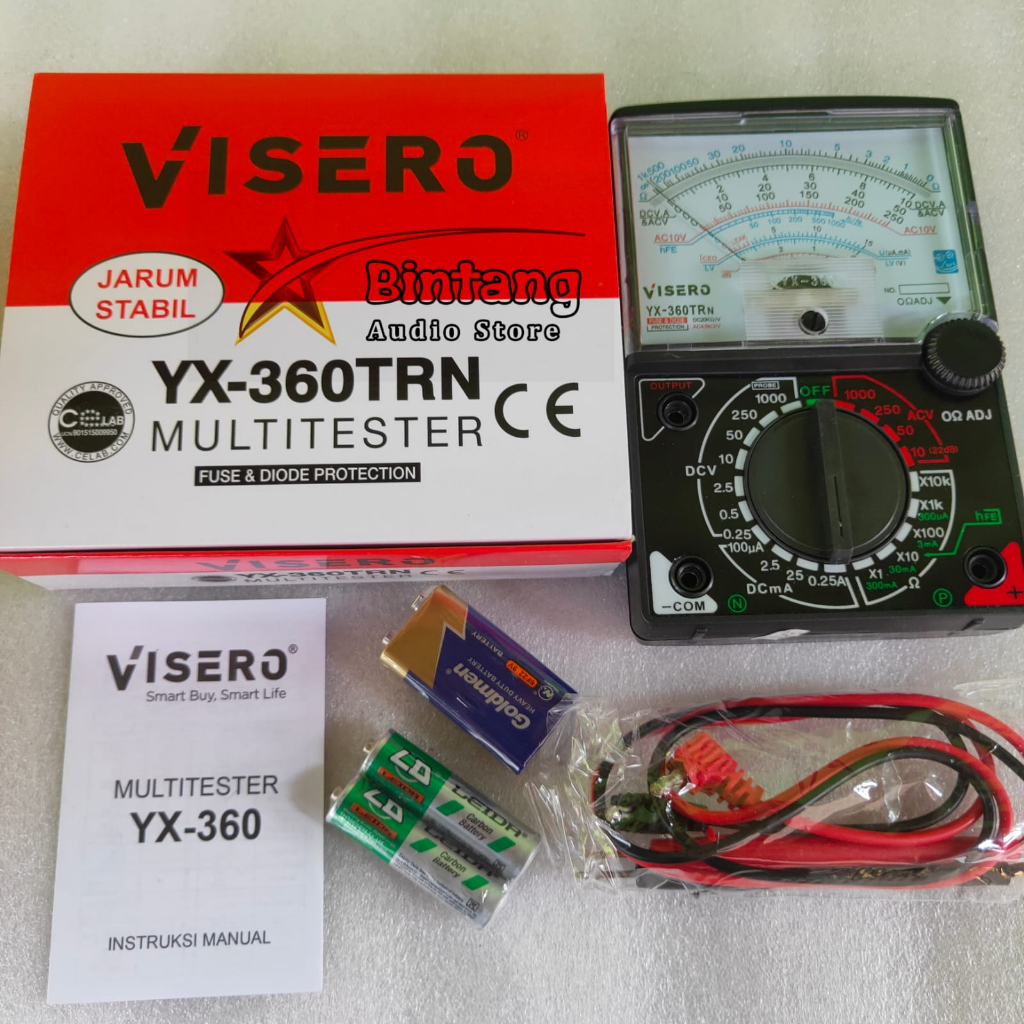 Jual Avometer Analog Multimeter Multitester 360TRN Merk VISERO Original ...