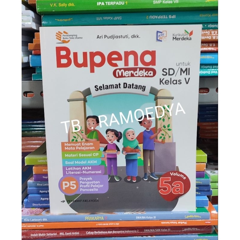 Jual Buku Bupena 5a SD/MI kelas V Kurikulum Merdeka Erlangga | Shopee Indonesia