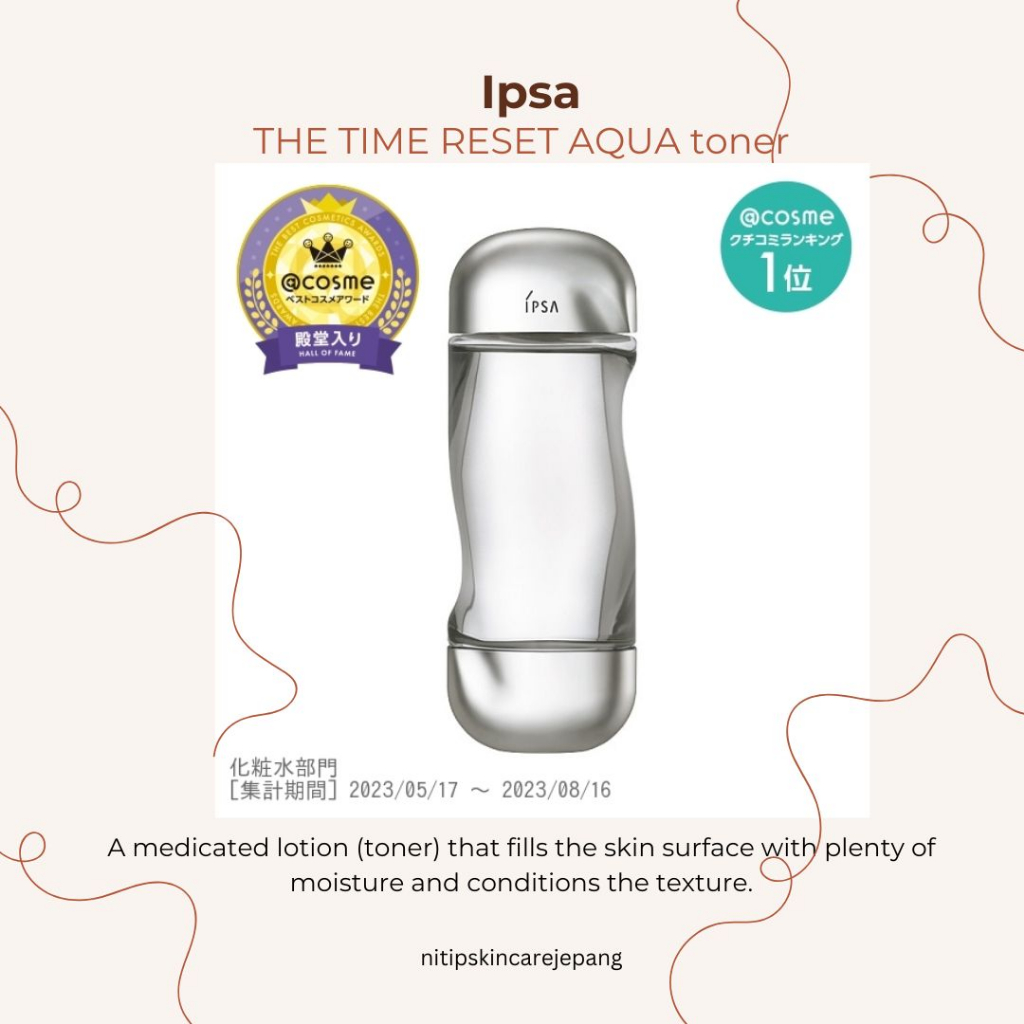 Jual IPSA THE TIME RESET AQUA toner original japan no 1 cosme, Ipsa essence lotion Ultimate ...