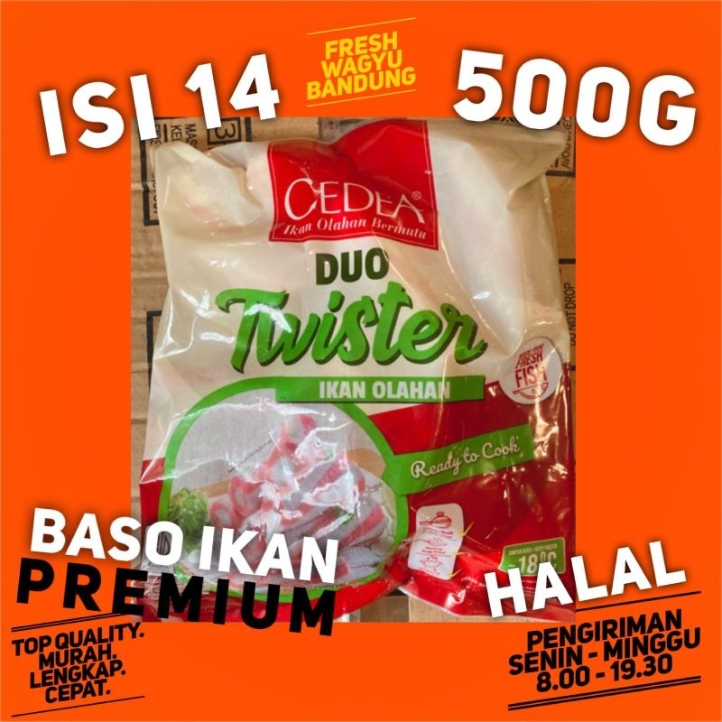Jual CEDEA DUO TWISTER BASO IKAN 500G SUKI SHABU STEAMBOAT HALAL ...
