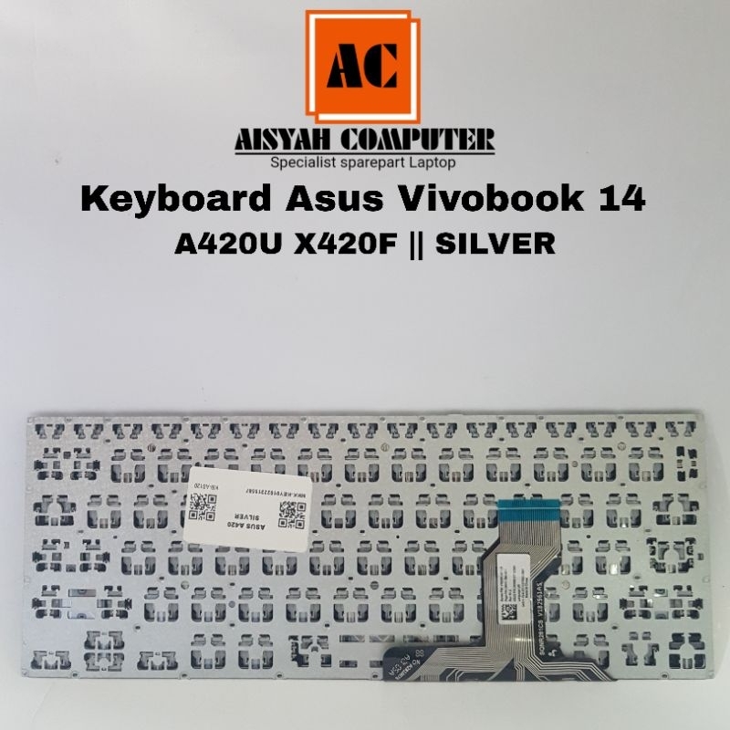 Jual Keyboard Laptopn Asus A420U A420M X420 X420U - Silver NO Backlight ...