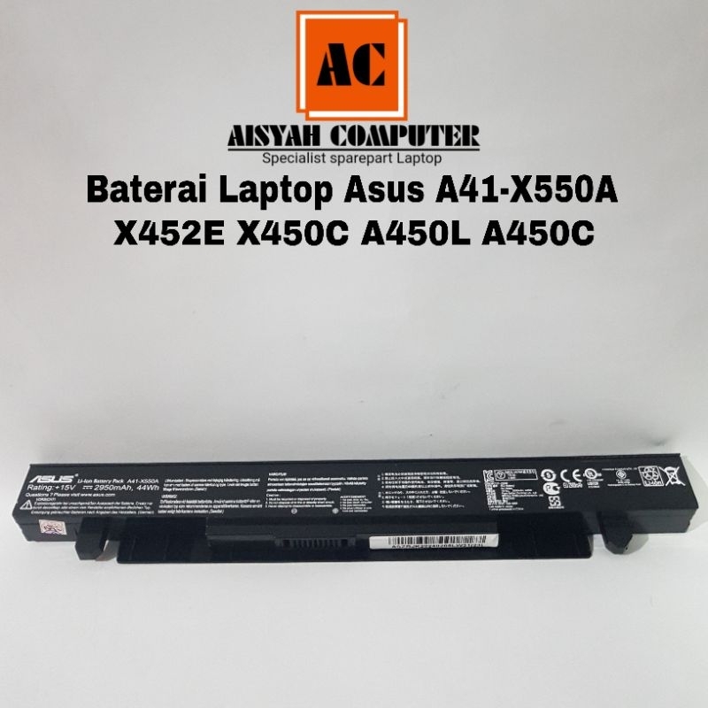 Jual original Baterai Laptop Asus A450C A450L A550L A450V X452E X450C ...