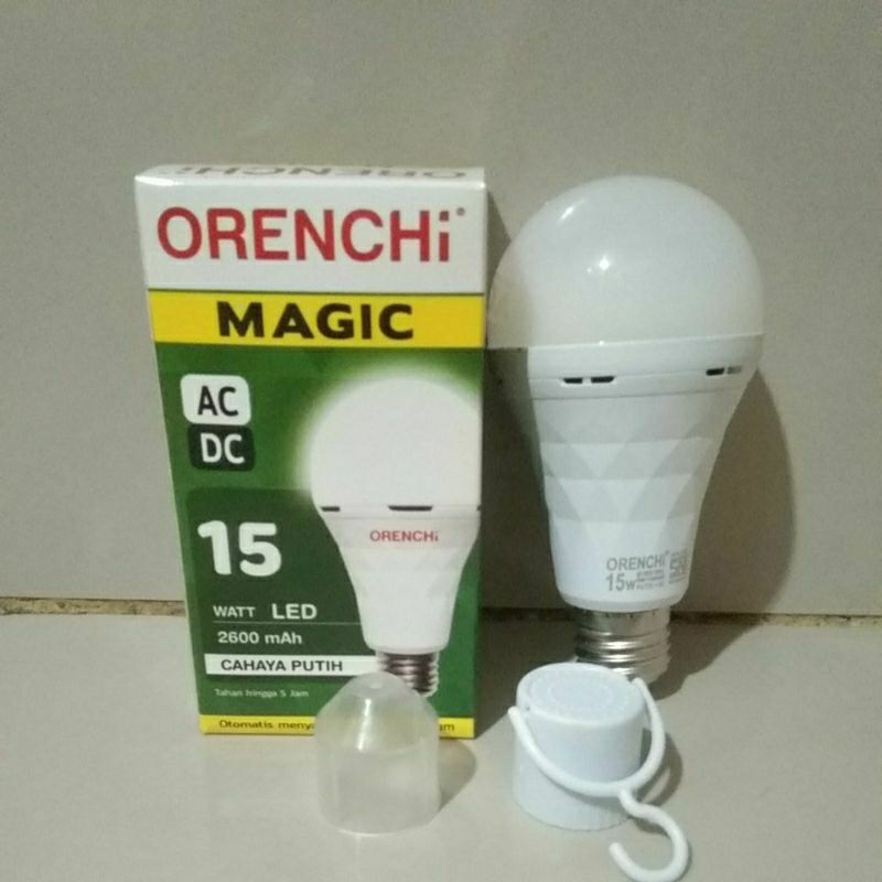 Jual lampu led emergency orenchi magic 15 watt cahaya putih | Shopee ...