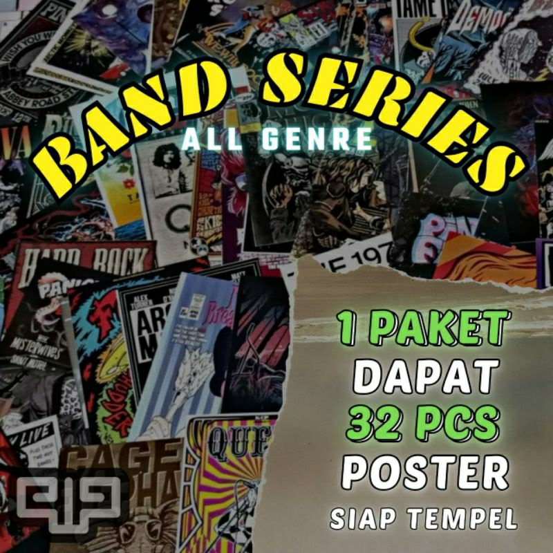 Jual (ISI 32 PCS) POSTER BAND SERIES/POSTER ALL SERIES/POSTER BAND ...