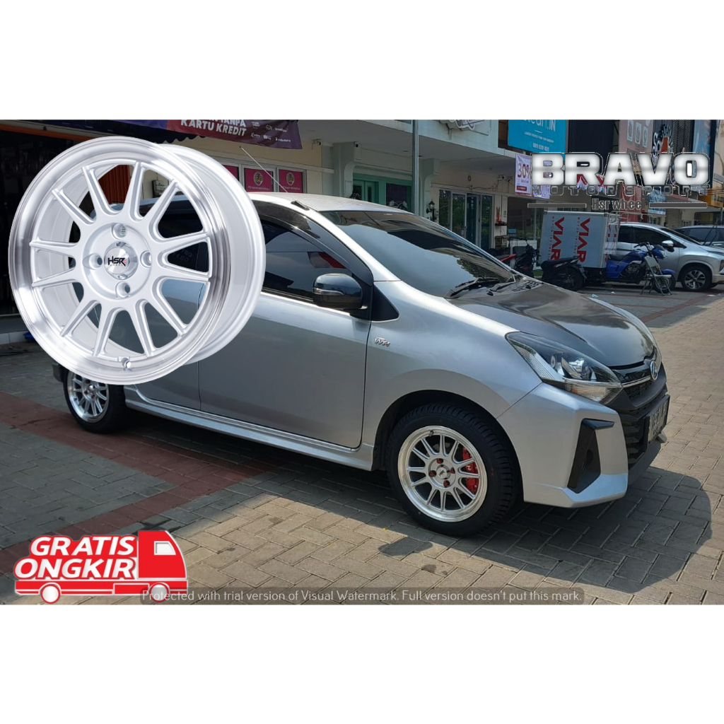 Jual PAKETAN VELG RACING + BAN MOBIL AGYA AYLA RING 15 HSR ENDE R15 CELONG RATA BODY PCD 4x100 ...