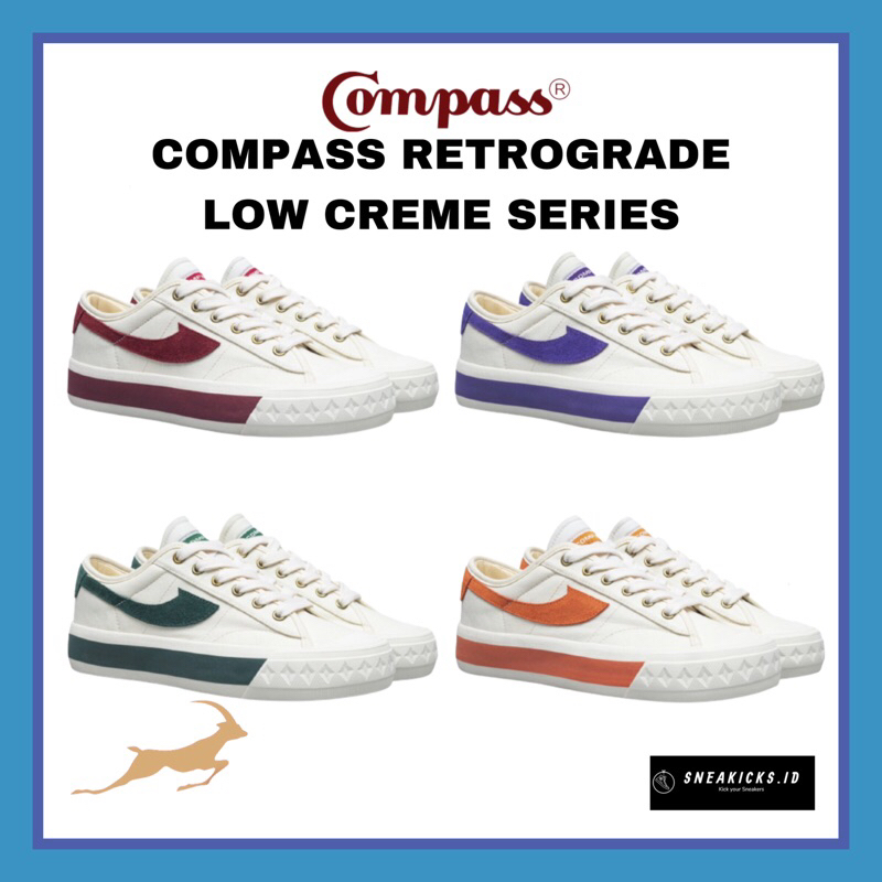 Jual [ORIGINAL] SEPATU COMPASS RETROGRADE LOW CREME LIMITED EDITION ...