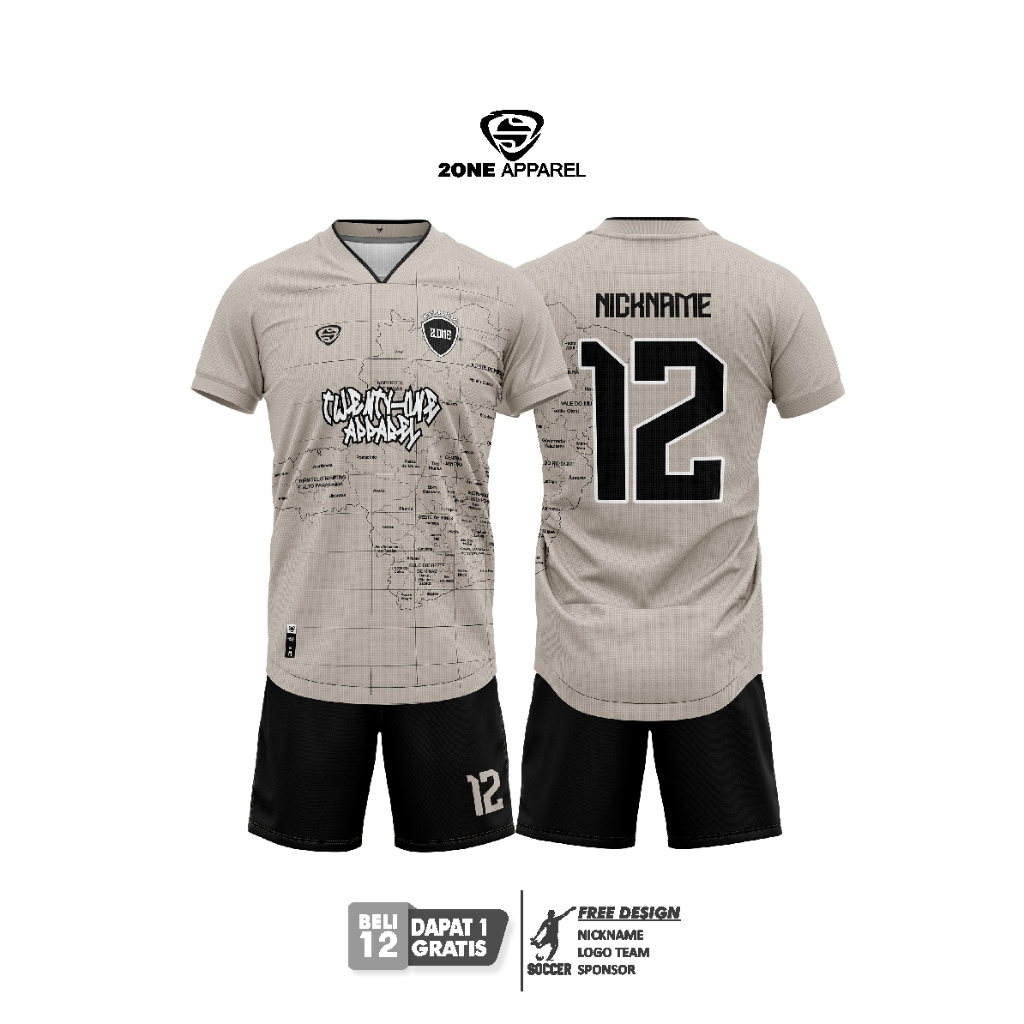 Jual [Bisa satuan] JERSEY FUTSAL CUSTOM FULL PRINT BAHAN DRYFIT MILANO & NIKE PREMIUM | Shopee ...