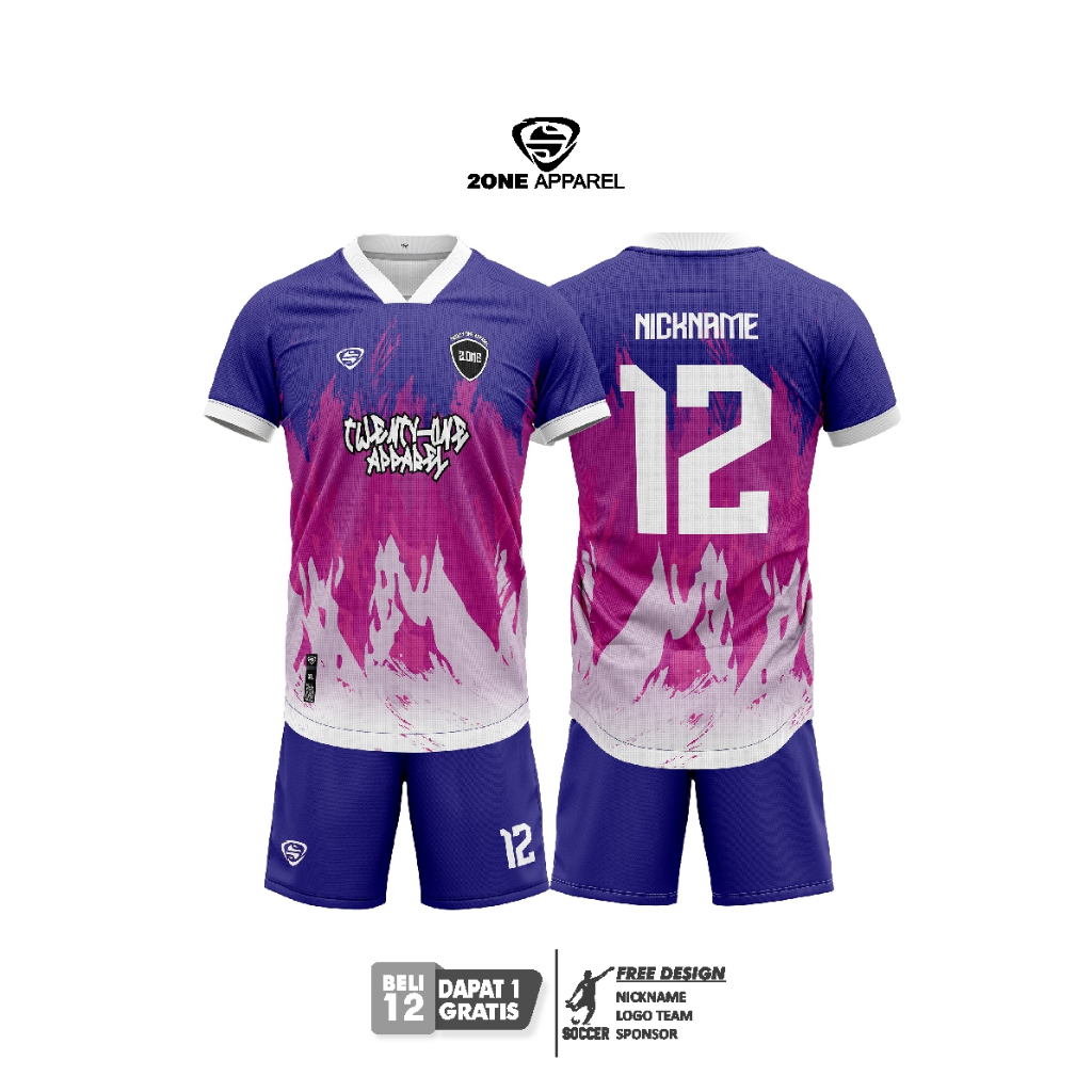 Jual [Bisa satuan] JERSEY FUTSAL CUSTOM FULL PRINT BAHAN DRYFIT MILANO&NIKE PREMIUM | Shopee ...