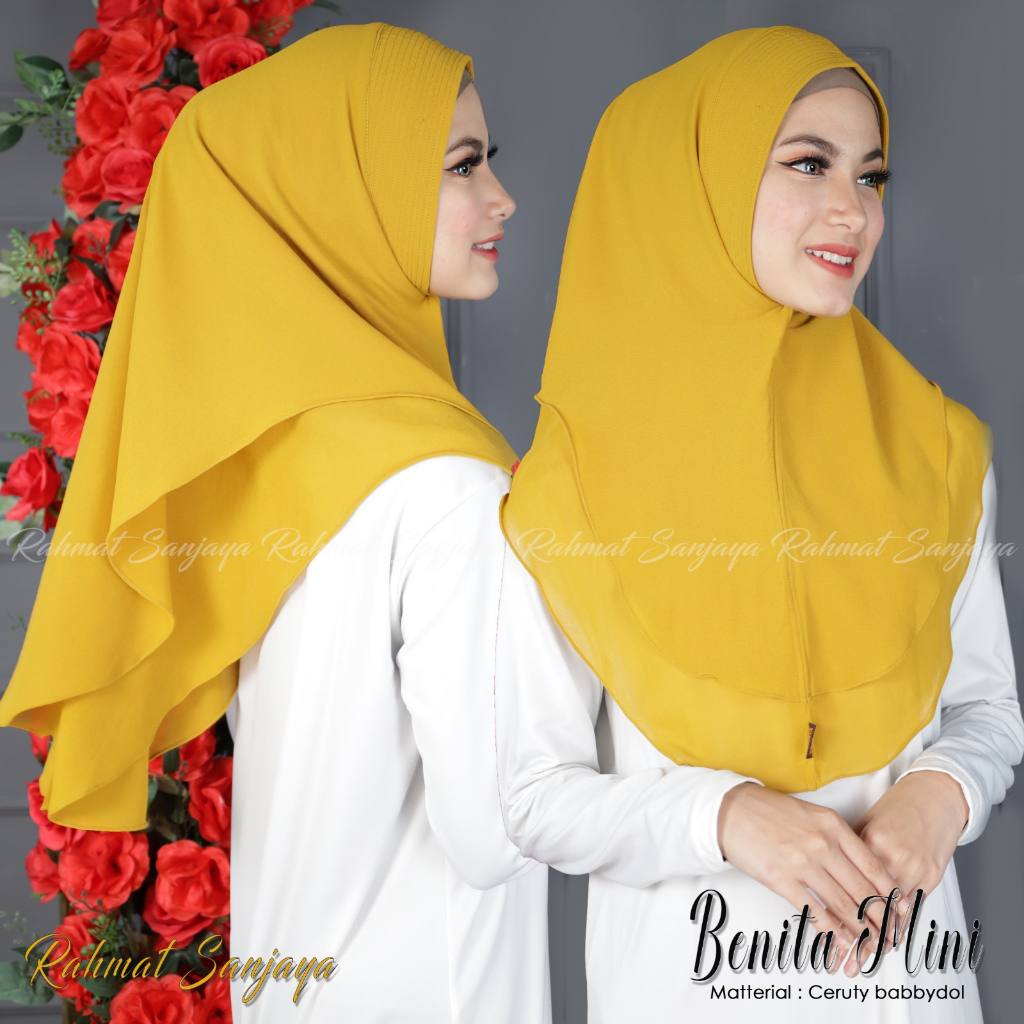 Jual KERUDUNG INSTAN 2 LAYER MINI/ HIJAB CERUTY MINI OVAL/ KHIMAR MINI ...