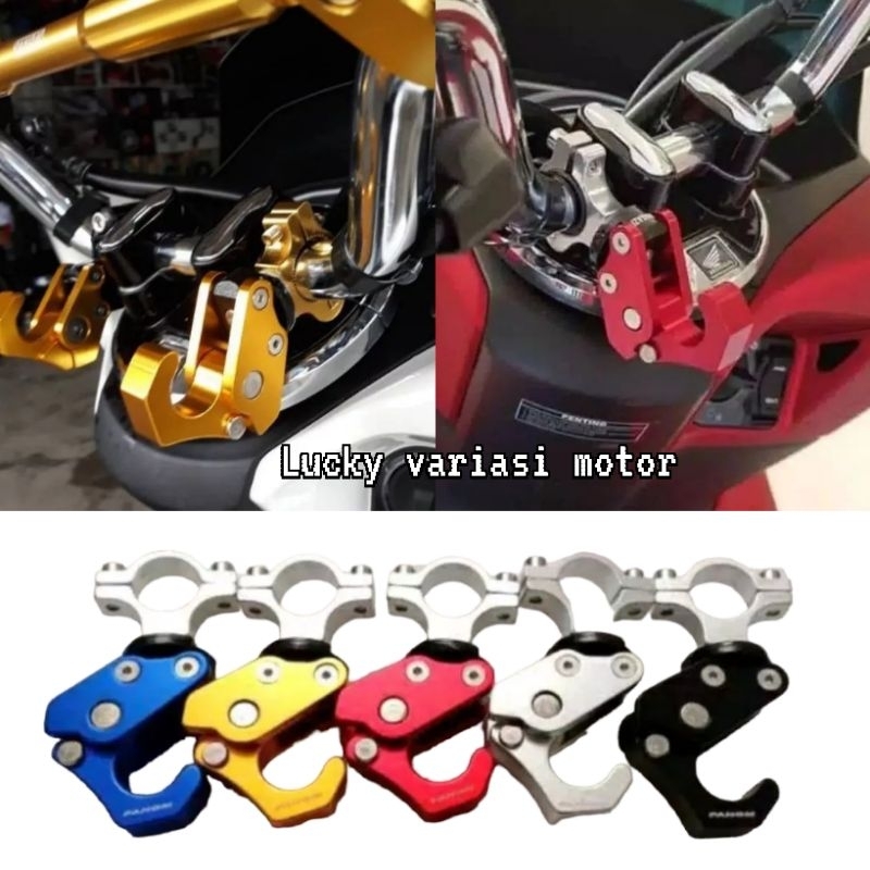 Jual Gantungan Barang Model Jepit Stang Pcx,,Adv, Cb150r, Byson,Versa ...