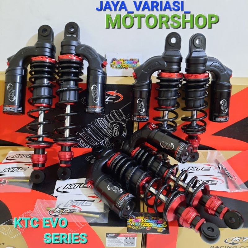 Jual ORIGINAL SHOCKBREAKER SHOCK KTC RACING MODEL EVO NEW SERIES BLACK RED DOUBLE TABUNG ATAS ...