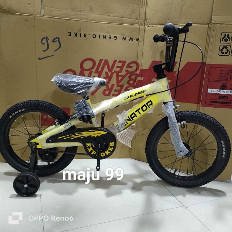 Jual sepeda anak BMX 12 in 16 in 18 in senator explorer roda empat ban ...