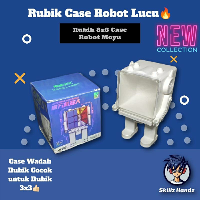 Jual Rubik Case 3x3 Moyu Robot / Wadah Rubik Moyu Bentuk Robot Unik ...