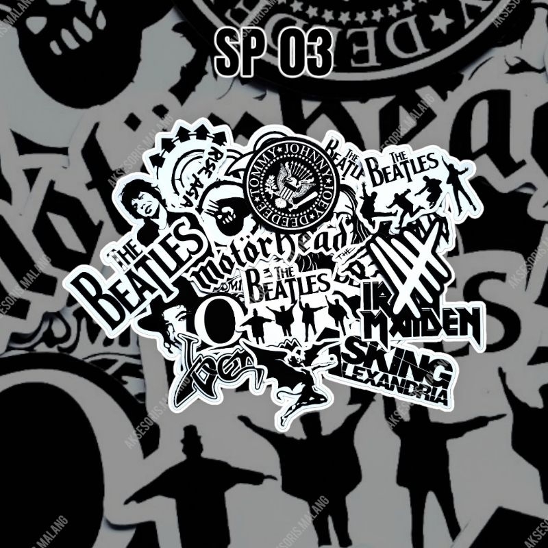 Jual 23Pcs Sticker Pack Stiker Pack Band Musik Punk Rock Metal Oldskool ...