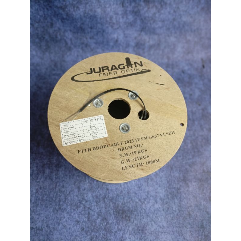 Jual DROPCORE CABLE 1 CORE 3 seling/ Kabel Fiber Optik 1000m FTTH ...