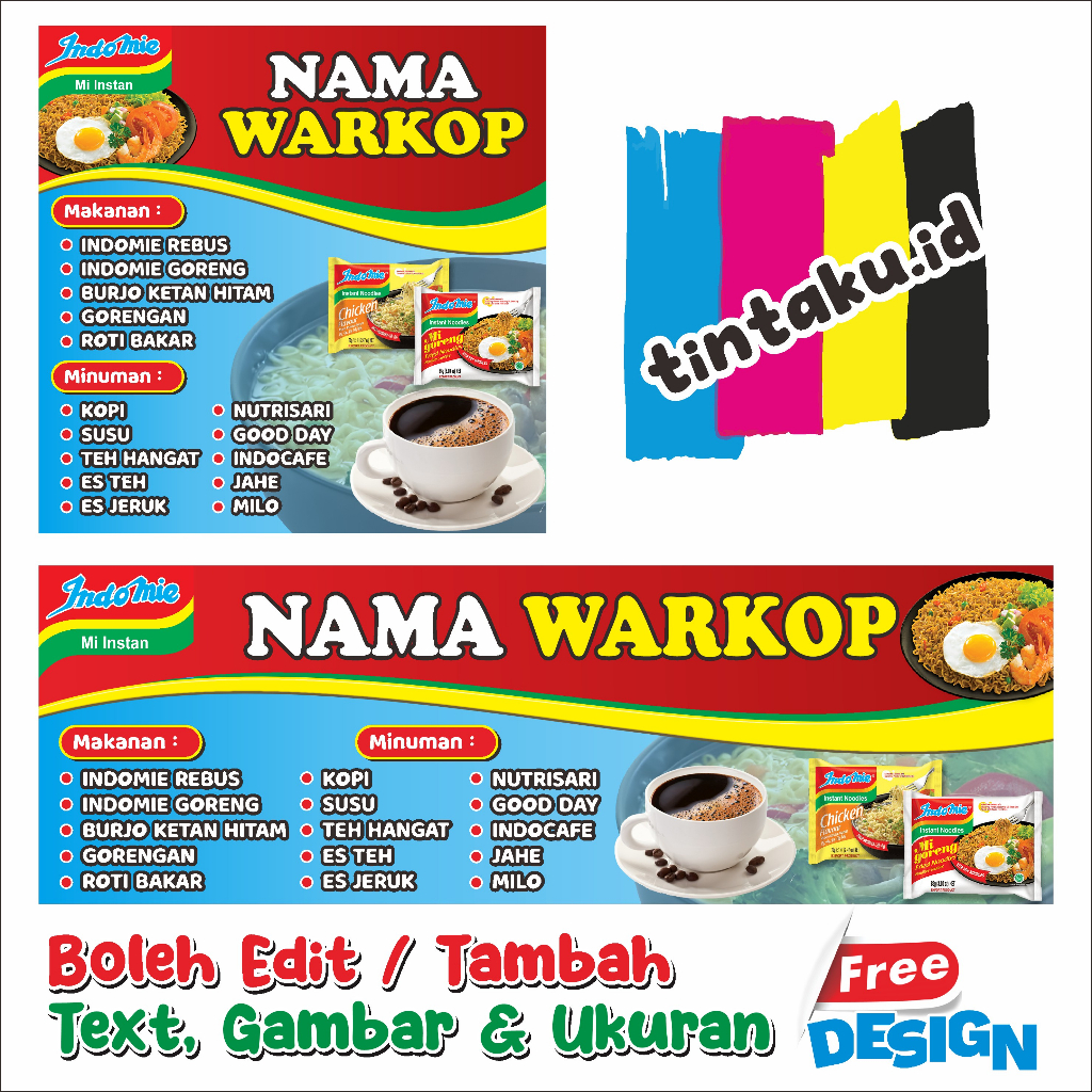 Jual SPANDUK BANNER WARKOP WARMINDO | Shopee Indonesia