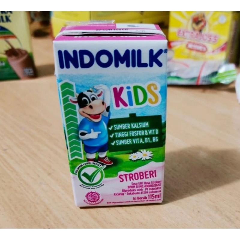 Jual Susu Indomilk strawbery 115ml | Shopee Indonesia