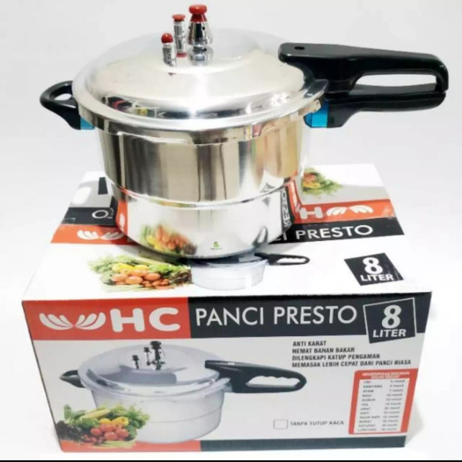 Jual Panci Presto 8 Liter HC / Press Cooker 8 Liter | Shopee Indonesia