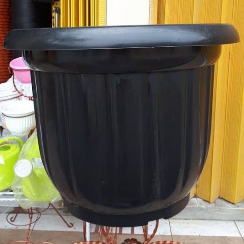 Jual pot tanaman buah gloria ukuran 50 cm warna hitam / tambula pot ...