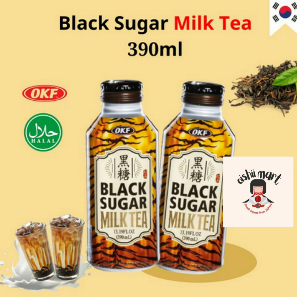 Jual OKF Black Sugar Milk Tea / teh susu korea / teh susu import ...