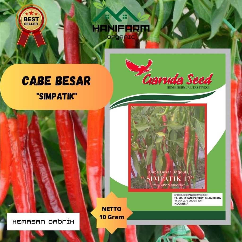 Jual Benih Cabe Besar Simpatik Garuda seed 10 Gram | Shopee Indonesia