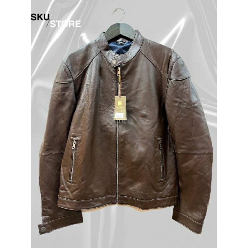 Jual WOOD JAKET KULIT DOMBA ASLI 100% WARNA BROWN | Shopee Indonesia